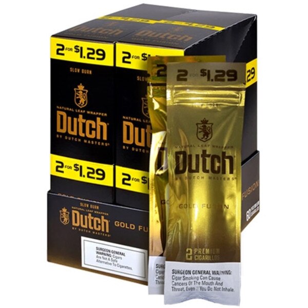 DUTCH CIGARILLO GOLD FUSION 2/1.29 (2PK)| Blue Sky Sales