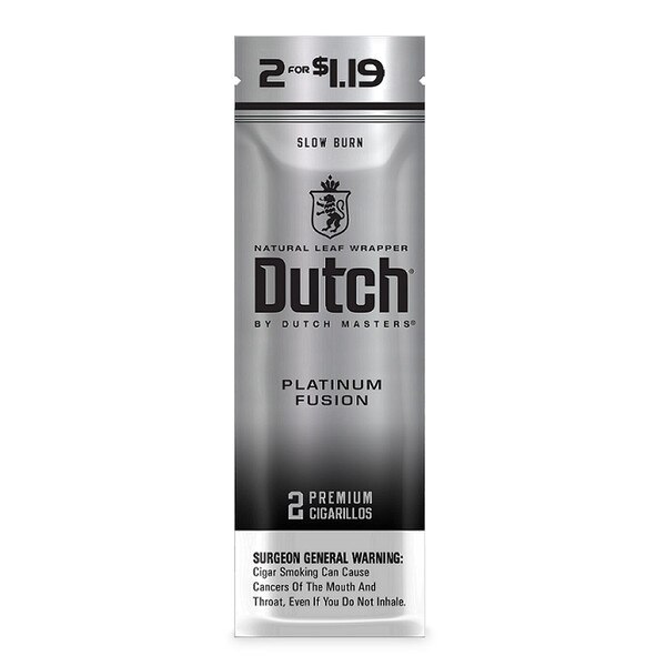 DUTCH CIGARILLO PLATINUM FUSION 2/1.19 (2PK) | Blue Sky Sales
