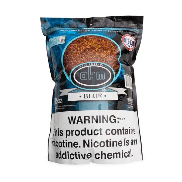 Ohm Pipe Tobacco Blue Bag | Blue Sky Sales