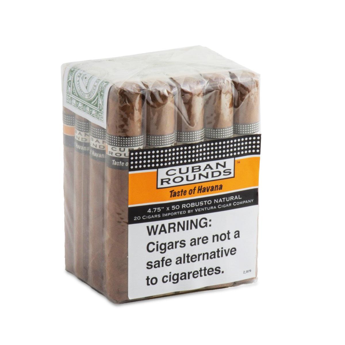 CUBAN ROUNDS NATURAL ROBUSTO 20 CT BNDL | Blue Sky Sales