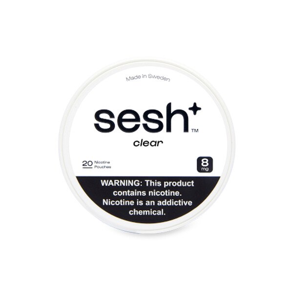 SESH TOBACCO FREE NICOTINE POUCH CLEAR 8MG 5 CT ROLL