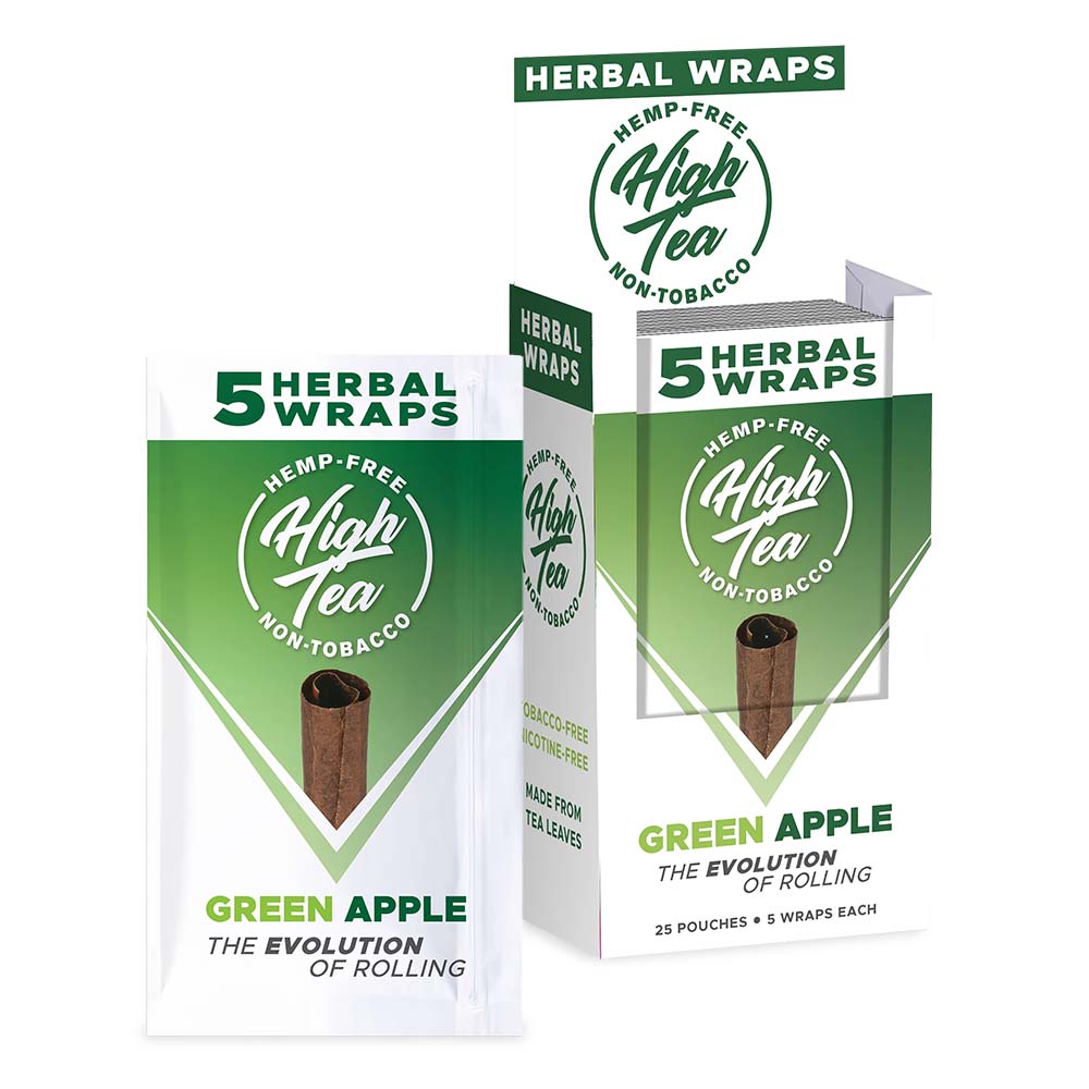 HIGH TEA WRAPS GREEN APPLE 25/5 CT