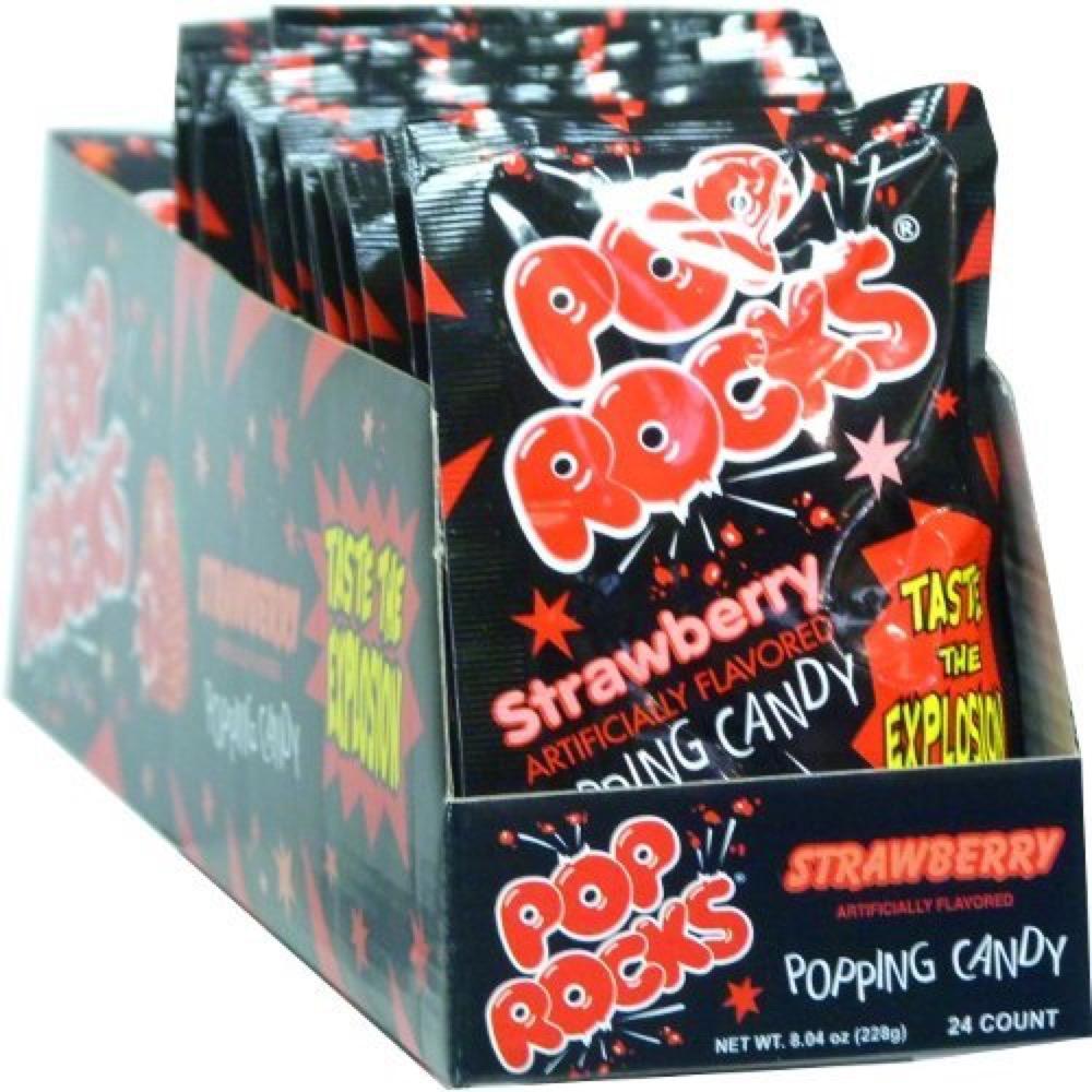 Pop Rocks Strawberry 24Ct | Blue Sky Sales