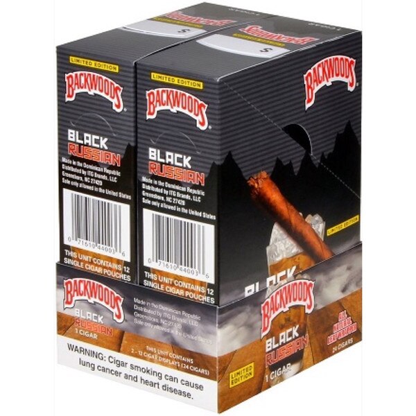 BACKWOODS - BLACK RUSSIAN SINGLE 24 CT | Blue Sky Sales