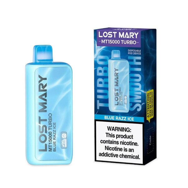 LOST MARY MT15K - BLUE RAZZ ICE 5 PK
