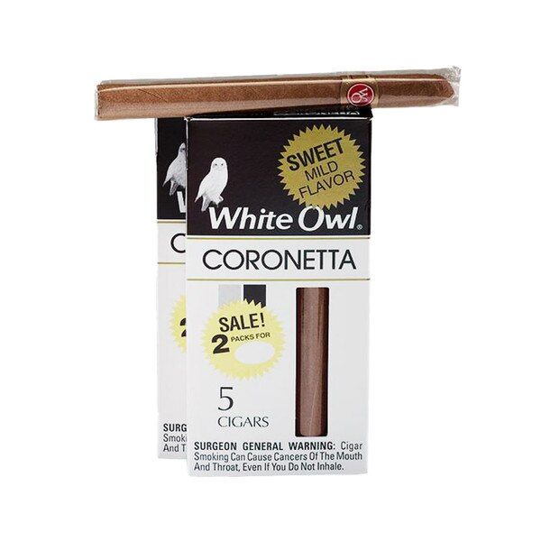 WHITE OWL CORONETTA SLEEVE OF 10 5 PACKS